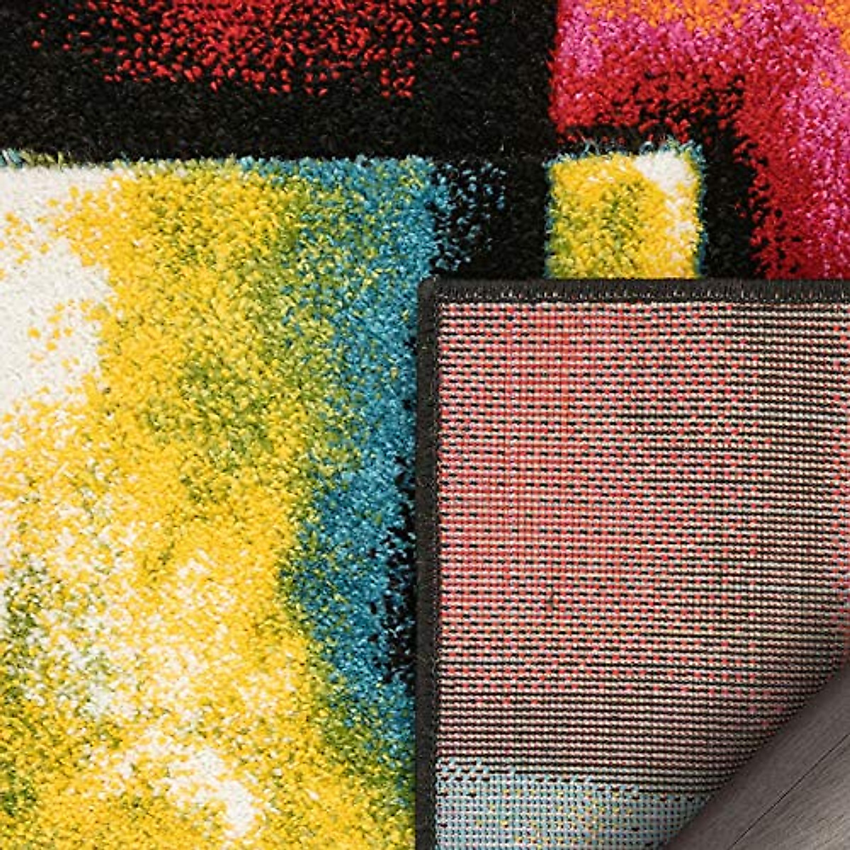 Well Woven Fortuna Boxes Multi Hand-Carved Abstract Geometric Pattern Area Rug 8x10 (7'10" x 9'10")