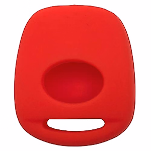 Horande Silicone Protector Key Fob Cover Case fit for Lexus ES GS GX is LS LX RX SC GX470 ES300 ES330 ES250 IS300 GS300 Toyota Land Cruiser FJ Cruiser Prado Camry Keyless Entry Key Fob (Black+Red)