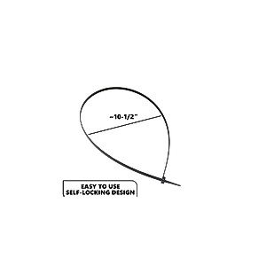 500 Extreme Heavy Duty 36" 175 Pound ZZip Cable Ties Nylon Wrap Wide Black 270a mount black UV wire electrical