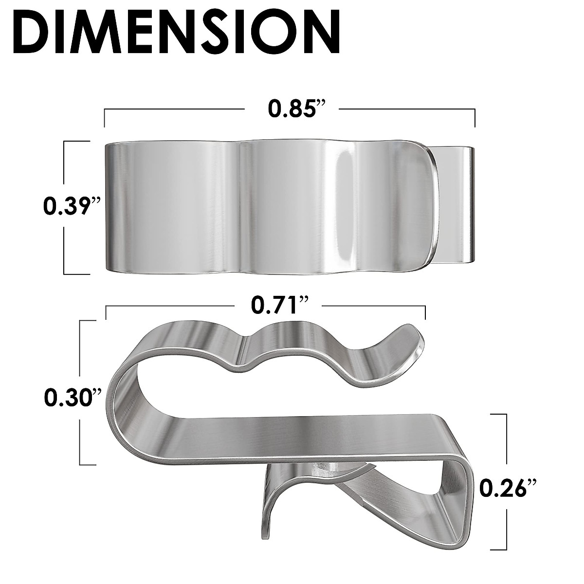 Trailer Frame Wire Clips Stainless Steel Cable Wire Organization for Fishing Boat Trailer, 25pcs