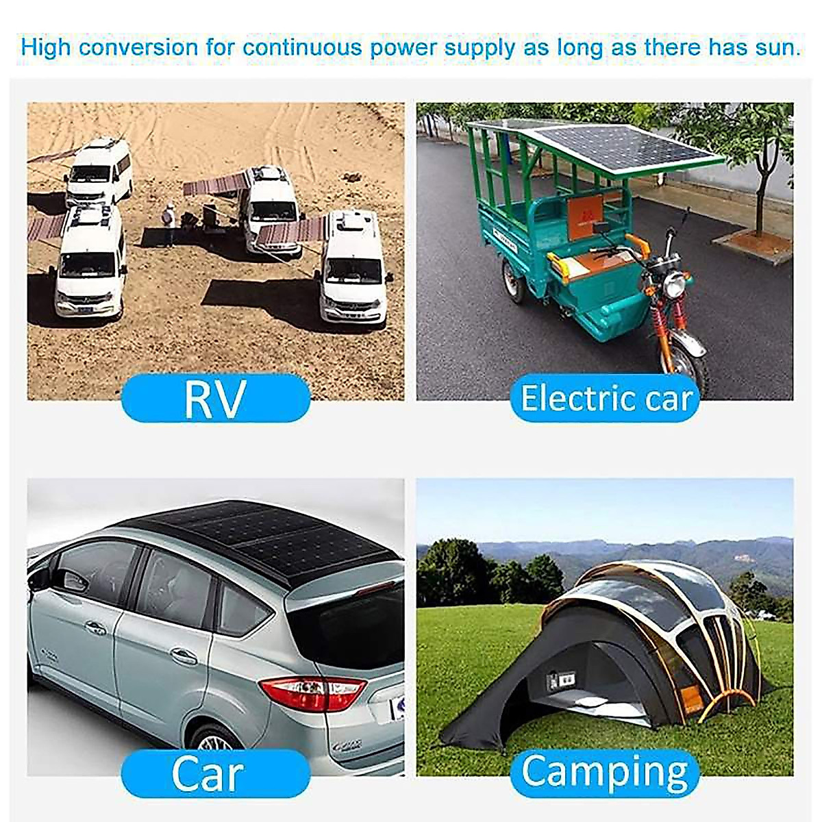Solar Panel (25w/50w/75w/100w), Dual Usb18v/5v, With 20a Controller, Photovoltaic Battery System(12v Battery Power Charging), For Rv, Boat, Trailer, Farm,75W
