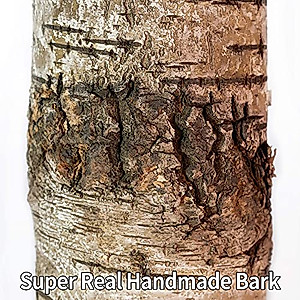 Incredle Birch Flameless Candles Moving Flame Battery Operated Candles Set of H4 5" 6" xD3 Real Wax Flickering LED Pillar Candles with 10 Key Remote Timer