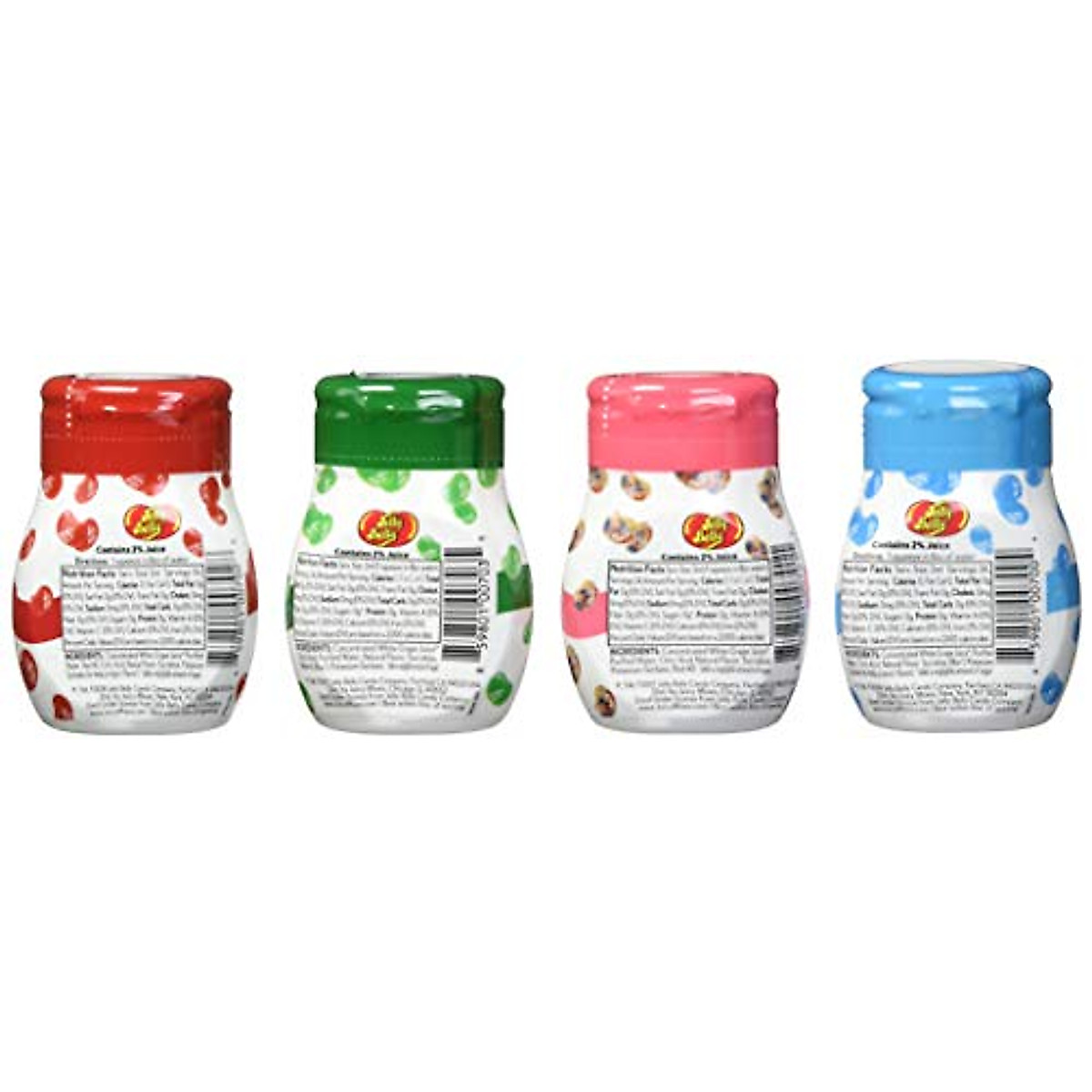 Jelly Belly Drink Mix - Variety Pack 4 Bottles, Naturally Flavored Water Enhancer, Sugar Free, Zero Calorie, Makes 96 Drinks
