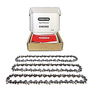 Oregon 3-Pack S56 AdvanceCut Chainsaw Chains for 16-Inch Bar -56 Drive Links – low-kickback chain fits Husqvarna, Echo, Poulan, Wen and more