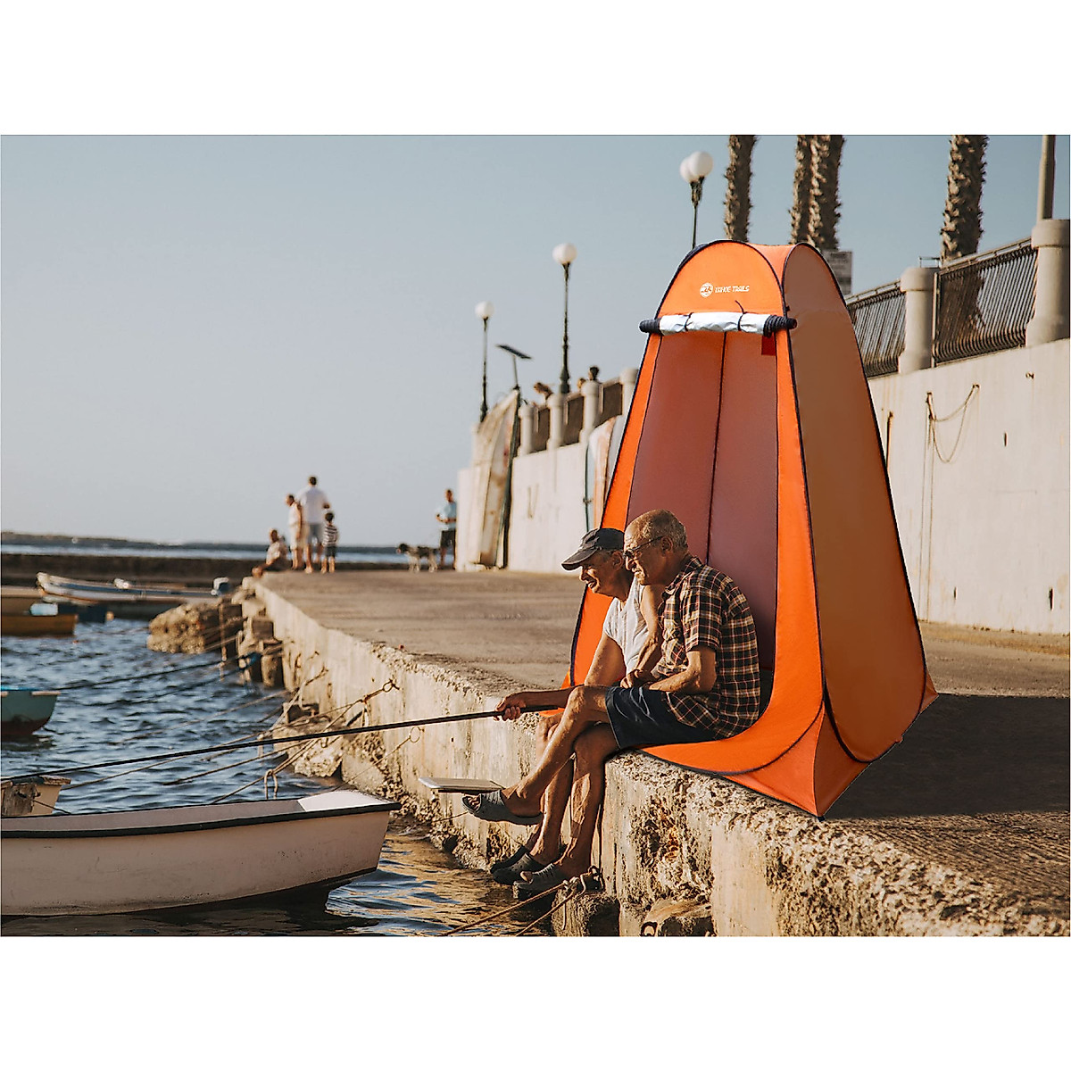 Tahoe Trails Pop Up Pod -Privacy Shower Tent - Portable Outdoor Indoor Changing Tent for Camping Hiking Beach Toilet Bathroom Dressing Room - with Carry Bag - Large