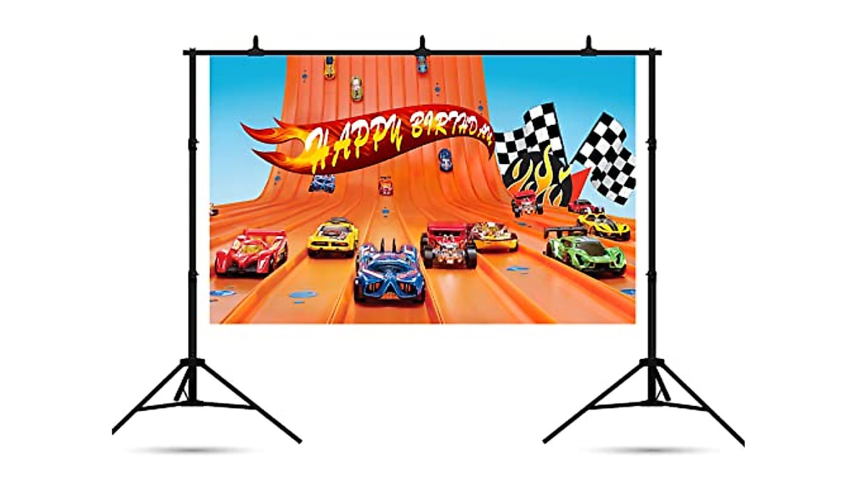 Hot Wheels Backdrop for Birthday Party Decorations & Supplies