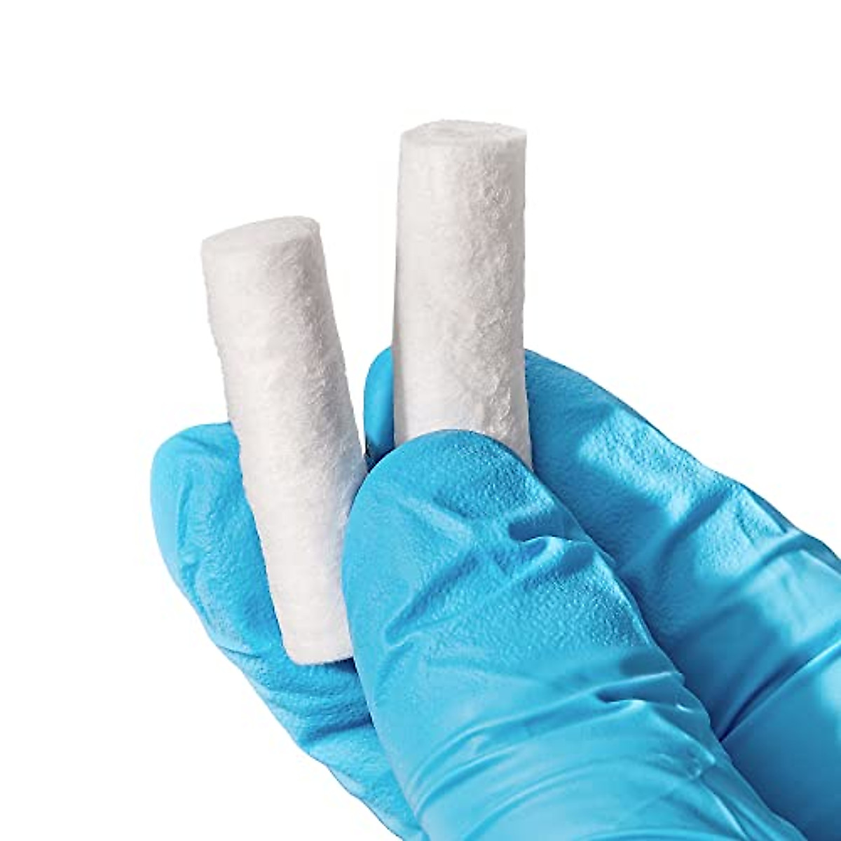 Point Cotton Nosebleed Plugs - Extra Absorbent Blood Clotting Cotton Rolls for The Nose (50 Count)