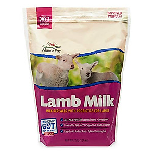 Manna Pro Milk Replacer with Probiotics for Lambs | Provides Complete Nutrition for Healthy Development | 3.5lbs