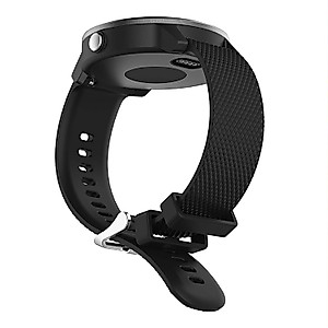 Anrir Vivoactive 3 Watch Band, 20mm Silicone Bands for Garmin Vivoactive 3/Forerunner 645 Music/Samsung Galaxy 42mm/Galaxy Watch 3 41mm/Galaxy Watch Active 2 40mm/44mm-Black