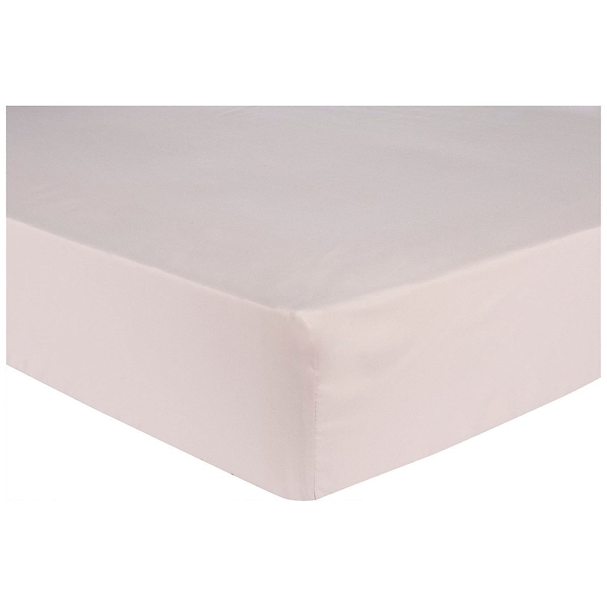 Trend Lab Soft Blush Pink Fabric 3 Piece Crib Bedding Set, Sewn with Elegant Ruching, Includes Quilt, Fitted Crib Sheet and Skirt