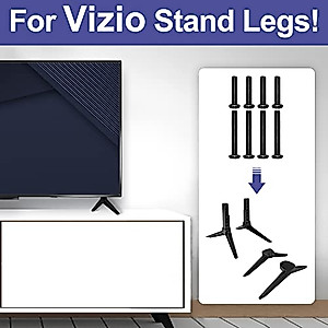 TV Stand Screws for Vizio TV Stand Legs Screws Kit, for Vizio 32” 50” 55” 58” TV Legs 32H-G9 D32F-G4 V505-J01 V555-H11 V555-G1 V555-J01 M556-H1 V585-H11 V585X-H1 V585-H1 Universal TV Mount Screws