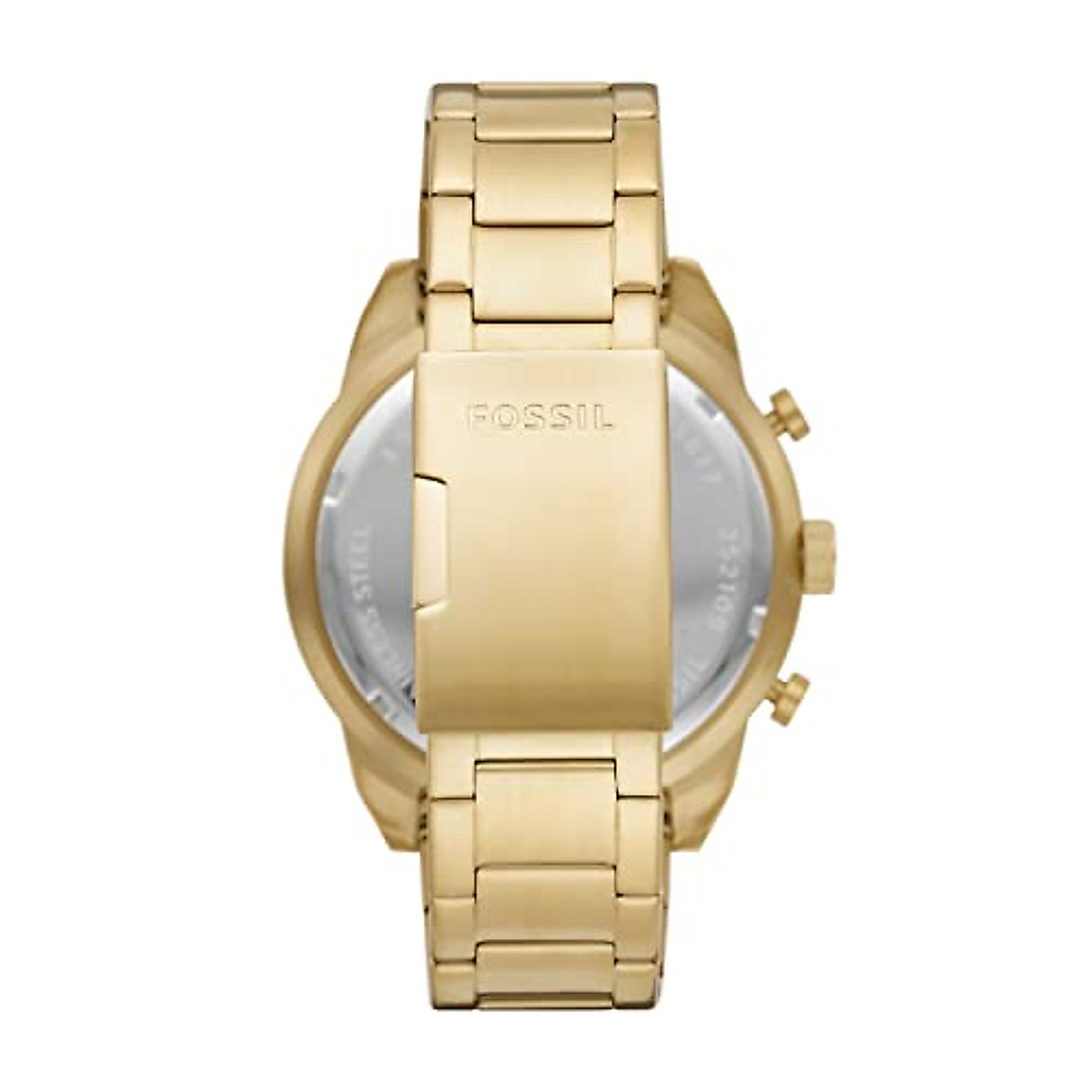 Fossil Men's Bronson Quartz Stainless Steel Chronograph Watch, Color: Gold (Model: FS5877)