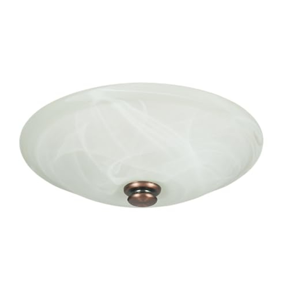 Hunter 80200az Boswell Decorative Bathroom Ventilation Fan with Light and 3 Interchangeable Finials Included (Chrome, White, and Oil-Rubbed Bronze), Swirled Marble Glass, 70 CFM