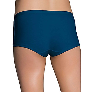 Fruit of the Loom Women's Beyondsoft Panties, Boyshort-Cotton Blend-6 Pack, 7