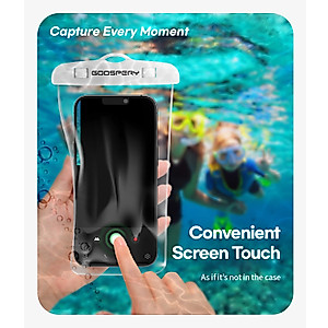 GOOSPERY [2-Pack Universal Waterproof Phone Pouch, Underwater Cellphone Dry Case Beach Bag Compatible with iPhone 14 13 12 11 Pro Max Mini Xs XR, Galaxy S23 S22 S21 S20 Ultra Note20 up to 6.8"