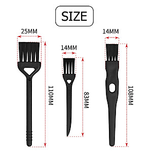 15pcs Electric Shaver Razor Cleaning Brushes Razor Cleaner Set Nylon Bristles Cleaner Brush,3 Styles