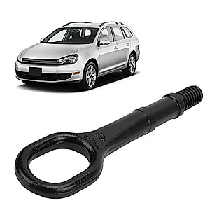 Car Tow Hook, Universal Metal Racing Towing Tow Hook, 1T0 805 615A Compatible with CC 2009-2018 Eos 2007-2017 R32 Rabbit 2006-2014, Bumper Trailer Ring