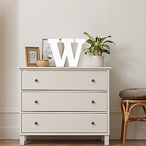 12 Inch White Wood Letters, Extra Large Unfinished Wooden Letters for Wall Decor, Printable Alphabet Letters Free Standing Solid Letters for Home Bedroom Wedding Birthday Party DIY Craft, Letter K