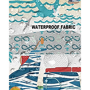 Edwiinsa Outdoor Pillow Covers Waterproof, Coconut Tree All Weather Cushion Case Set of 2, Summer Teal Moire Yellow Ombre Sunset Lumbar Pillowcase for Sofa Couch Bed Decor Patio Furniture 20"x12"