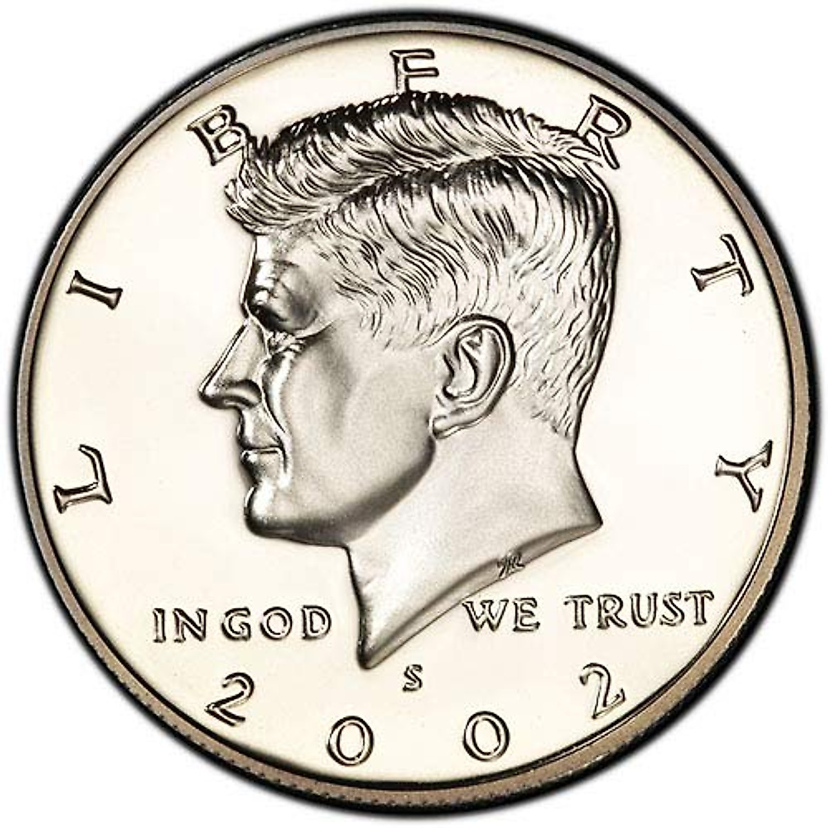 2002 S Silver Proof Kennedy Half Dollar Choice Uncirculated US Mint