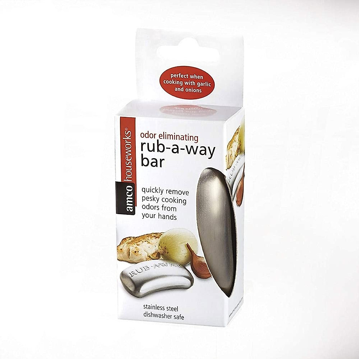 Kitchen Craft Amco Houseworks' Rub-A-Way Bar, One Size, Silver