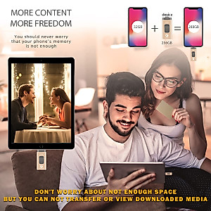 USB Flash Drive 256GB 3.0 USB Flash Drive Type c Flash Drive YSeaWolf photostick Mobile for USB External Storage, Type c, Android, PC USB Picture Stick USB Memory Stick for Phone Gold