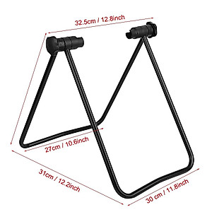 Rehomy Bike Floor Stand, Freestanding Bicycle Floor Parking Rack Stand for Indoor Outdoor Garage and Apartment Bike Storage Rack, Fit for 3-11. 5cm Tyre Width/Mountain/Road Bikes