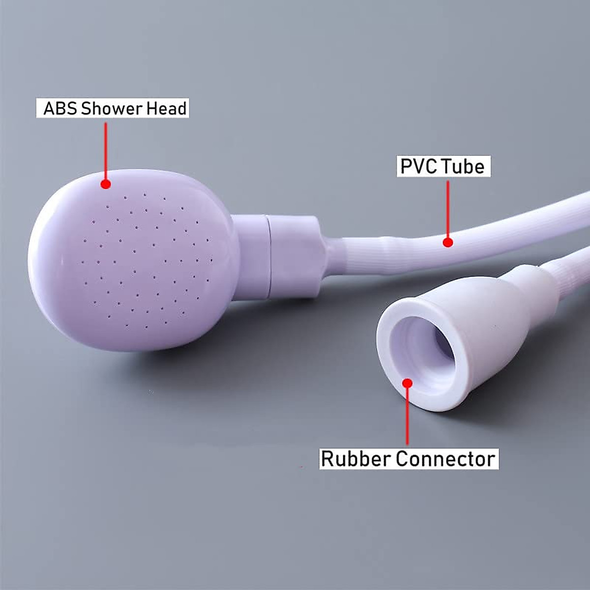 Sink Spray Hose with Retainer,Portable Sink Hose Faucet Sprayer, Shampoo Sprayer Handheld Hose Faucet Shower Head Spray Hose for Bathing Baby,Pets,Washing Hair,Rinsing Vegetables (78 inch)