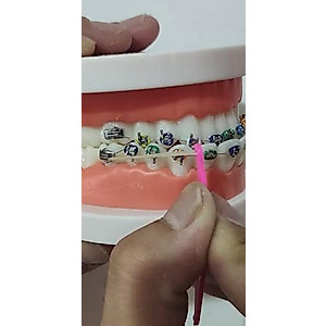 3/16" inch Orthodontic Elastic Rubber Bands 3 x 100 packs Neon medium force 4.5 oz, Rubberbands for making bows, Dreadlocks, Dreads, Doll Hair, Braids, Horse Mane Tail, FREE elastic placer by AdentalZ