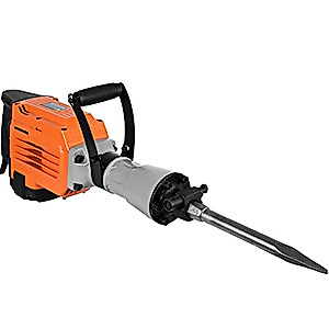 Mophorn 3500W Jack Hammer Demolition, Heavy Duty Electric Concrete Breaker Lock Speed Button 1400 BPM Chipping Hammer with Flat Chisel & Bull Point Chisel & Gloves