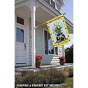 Toland Home Garden 102557 Lucky Daffodils Patricks Day Garden Flag, 28" x40", Double Sided for Outdoor St Pats House Yard Decoration