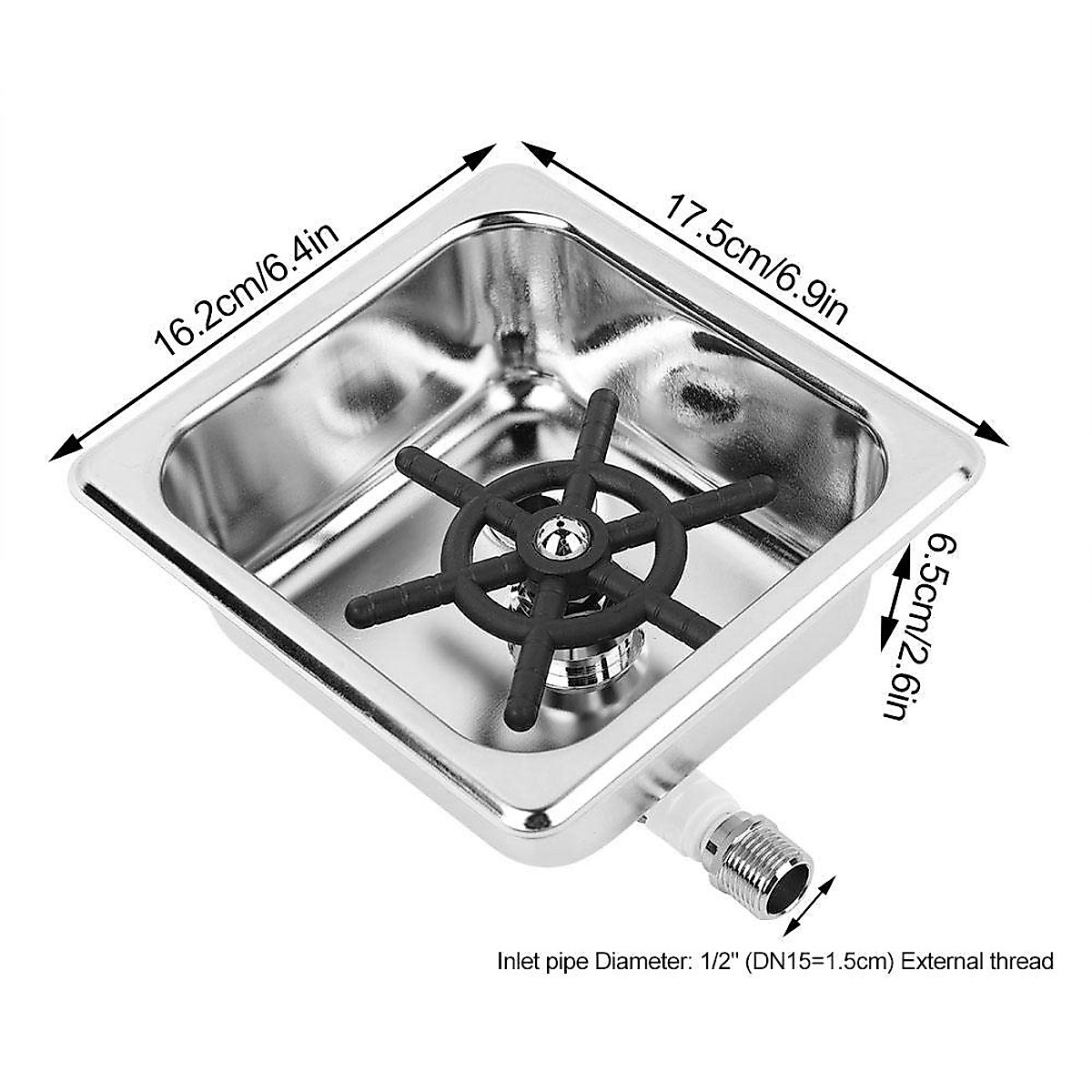 Steaming Pitcher Rinser Automatic Stainless Steel Cup Washer Cleaner Glass Rinser for Hotel Bar Coffee Milk Tea Cup