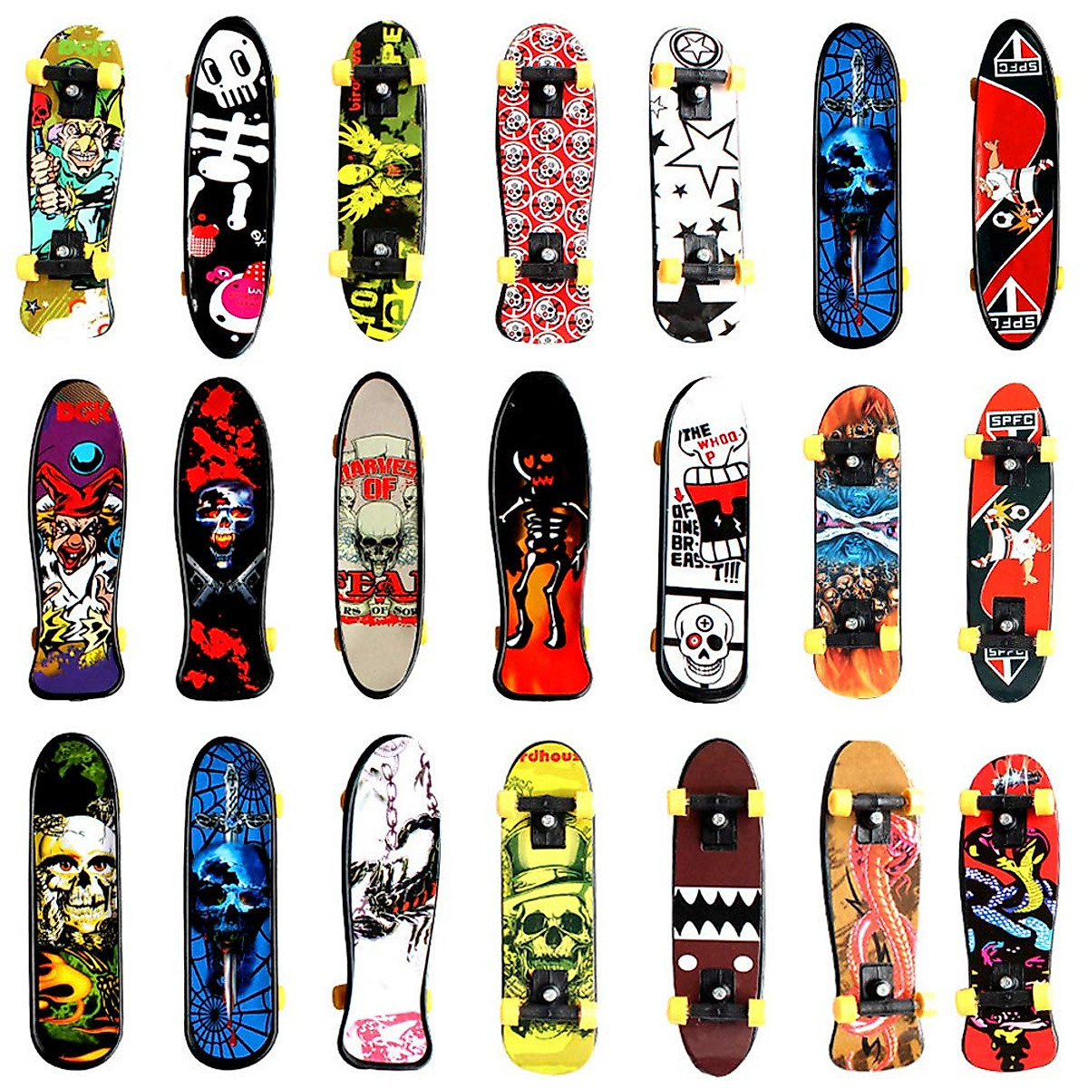 DOYIFUN Pack of 10 Professional Mini Finger Skateboard, Creative Fingertips Movement Party Favors Novelty Toys for Kids Party Supplies Props Decoration