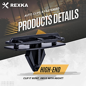 Rexka 25pcs Fender Flare & Rocker Moulding Clip 68039280-AA Compatible with Jeep Wrangler JK & Unlimited JK Ram 4500 Ram 5500