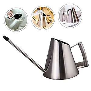 BUTIFULSIC Long Mouth Watering Can Iron Watering can Toddler Watering can Watering can for Outdoor Plants Garden Watering can Spout Watering Can Small Stainless Steel Spray Child Simple