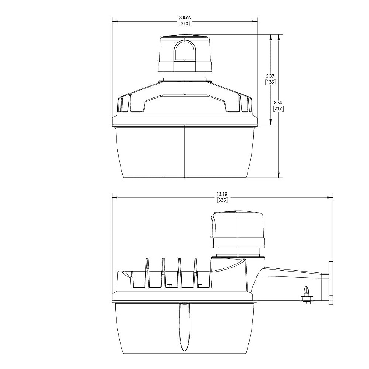 HALO ALS7A40GY 7K LED Grey Area Light - Quantity 1