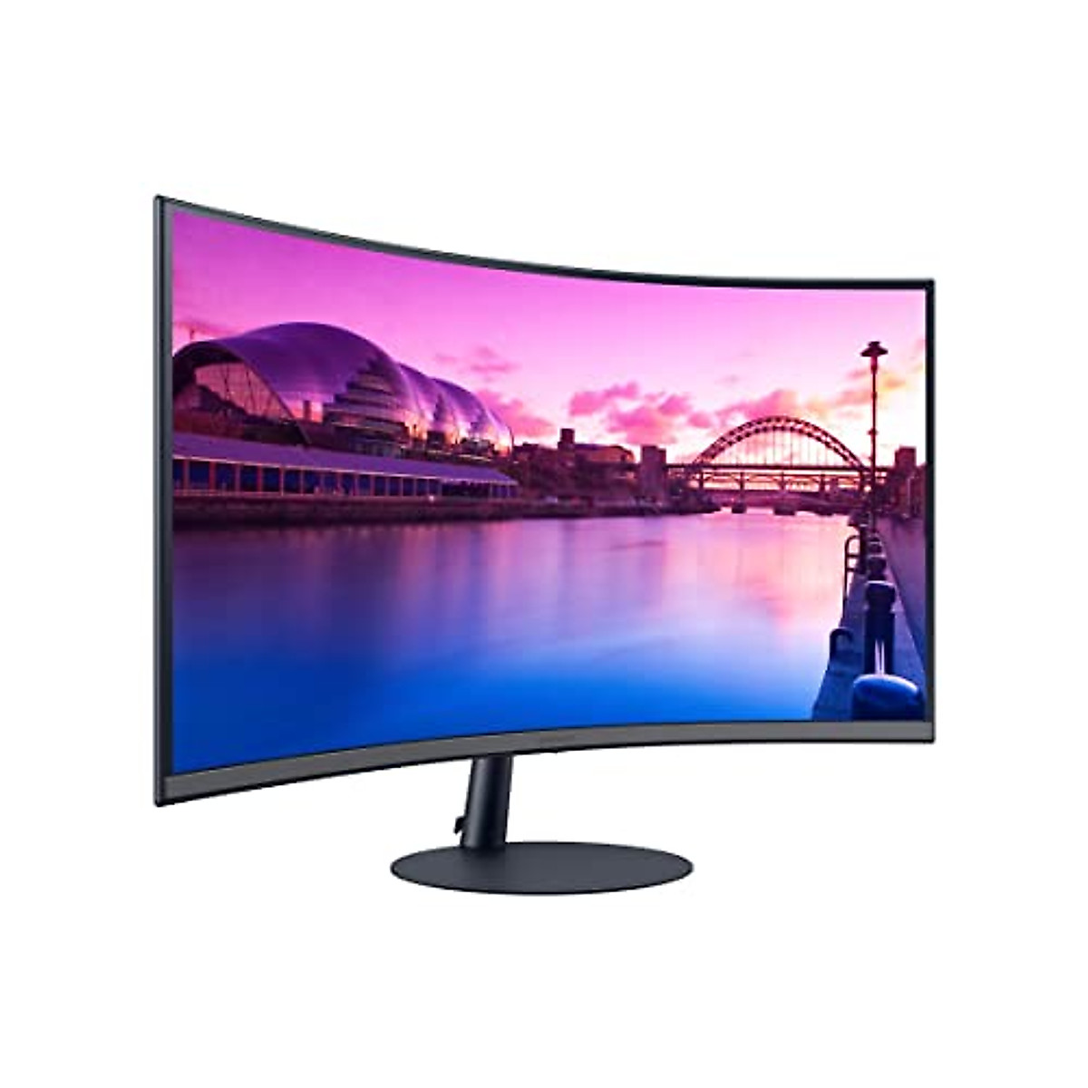 SAMSUNG 32-Inch S39C Series FHD Curved Gaming Monitor, 75Hz, AMD FreeSync, Game Mode, Advanced Eye Comfort, Frameless Display, Built in Speakers, Slim Metal Stand, LS32C392EANXGO, 2023, Black