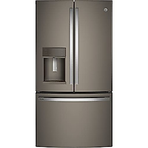 GE Profile PYE22KMKES 36" Energy Star Qualified Counter-Depth French-door Refrigerator with 22.2 Cu. Ft. Capacity Hands-free Autofill dispenser and Quick Space shelf in Slate