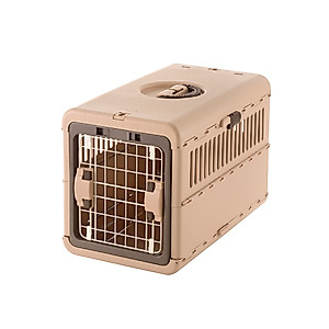 Richell Foldable Pet Carrier Small, Travel Carrier and Crate for Dog & cat up to 17.6 lbs.
