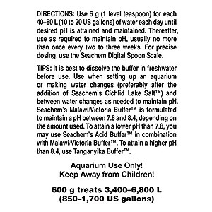 Seachem Malawi/Victoria Buffer 600gram