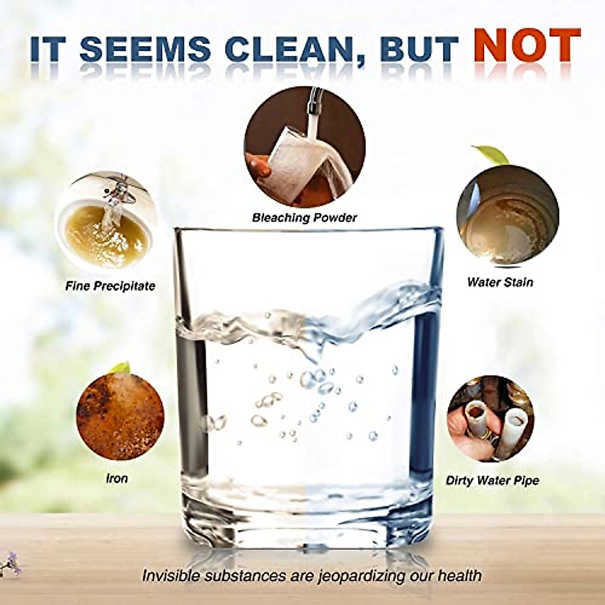 Membrane Solutions 5 Micron Sediment Water Filter Replacement Polypropylene Cartridge 20" x 2.5" for Whole House Filter System - 6 Pack