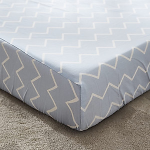 Brandream Blue White Boys Bedding Baby Nautical Nursery Sheet Set Ocean Animal Fish Newborn Cotton Blanket, Beach Theme Fitted Sheet, Bed Skirt, 3 Piece