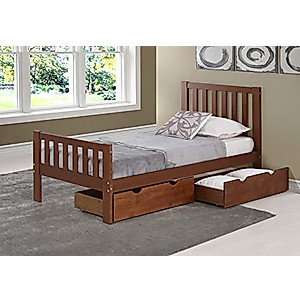Alaterre Furniture Storage, Set of 2, Chestnut Underbed Drawers, 37*20.38*9.38inch
