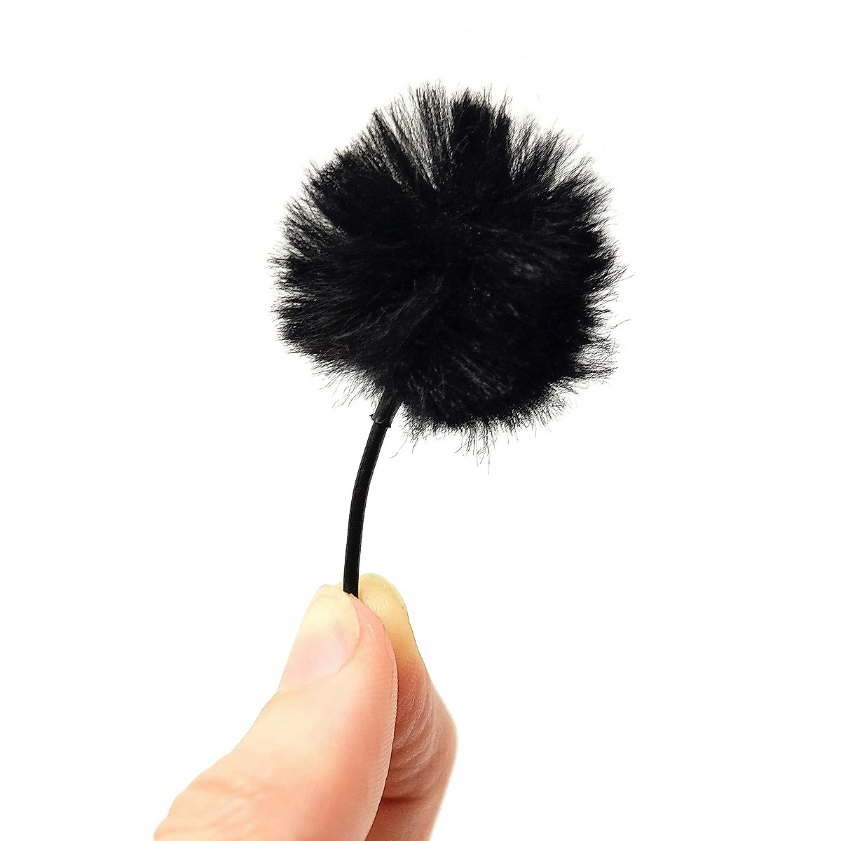 URSA Fur Circles - Mini Windshields for Lavalier/Lapel Microphones. Reduce Wind Noise & Clothing Rustle. Compatible with Sennheiser, RODE, Sanken, Tascam & More (9x Circles + 30x Stickies, Black)