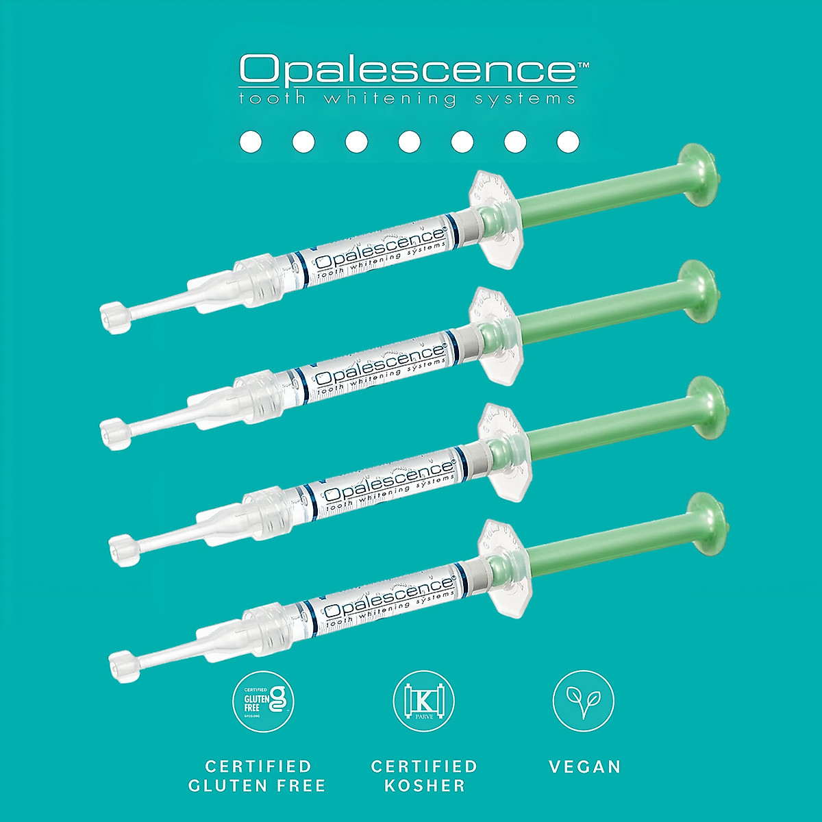 Opalescence 35% CP Mint - Gel Syringes Teeth Whitening - Refill Kit (2 Packs / 4 Syringes Total) Carbamide Peroxide Gel. Made by Ultradent. Tooth Whitening Refill Syringes 5197-2