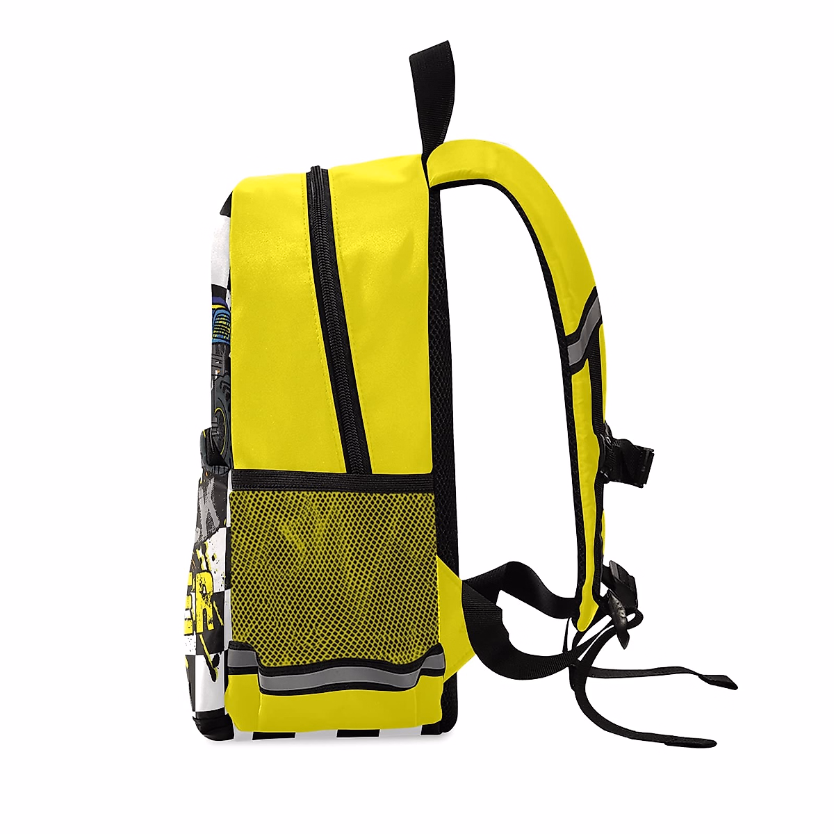 Kids Backpack,Monster Truck Lightweight Preschool Backpack for Toddlers Boys Girls with Chest clip One Size