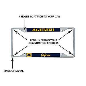 University of California Berkeley Golden Bears Cal UC Metal License Plate Frame for Front or Back of Car Officially Licensed (Alumni)