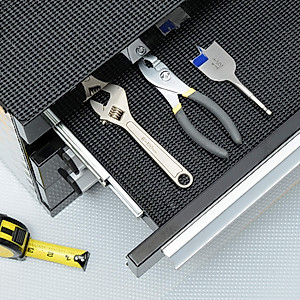 Con-Tact Brand Grip-N-Stick Durable Self-Adhesive Non-Slip Shelf and Drawer Liner, 18" x 4', Black