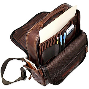 Voyager Compact Convertible Backpack/Crossbody #7534 (Brown)