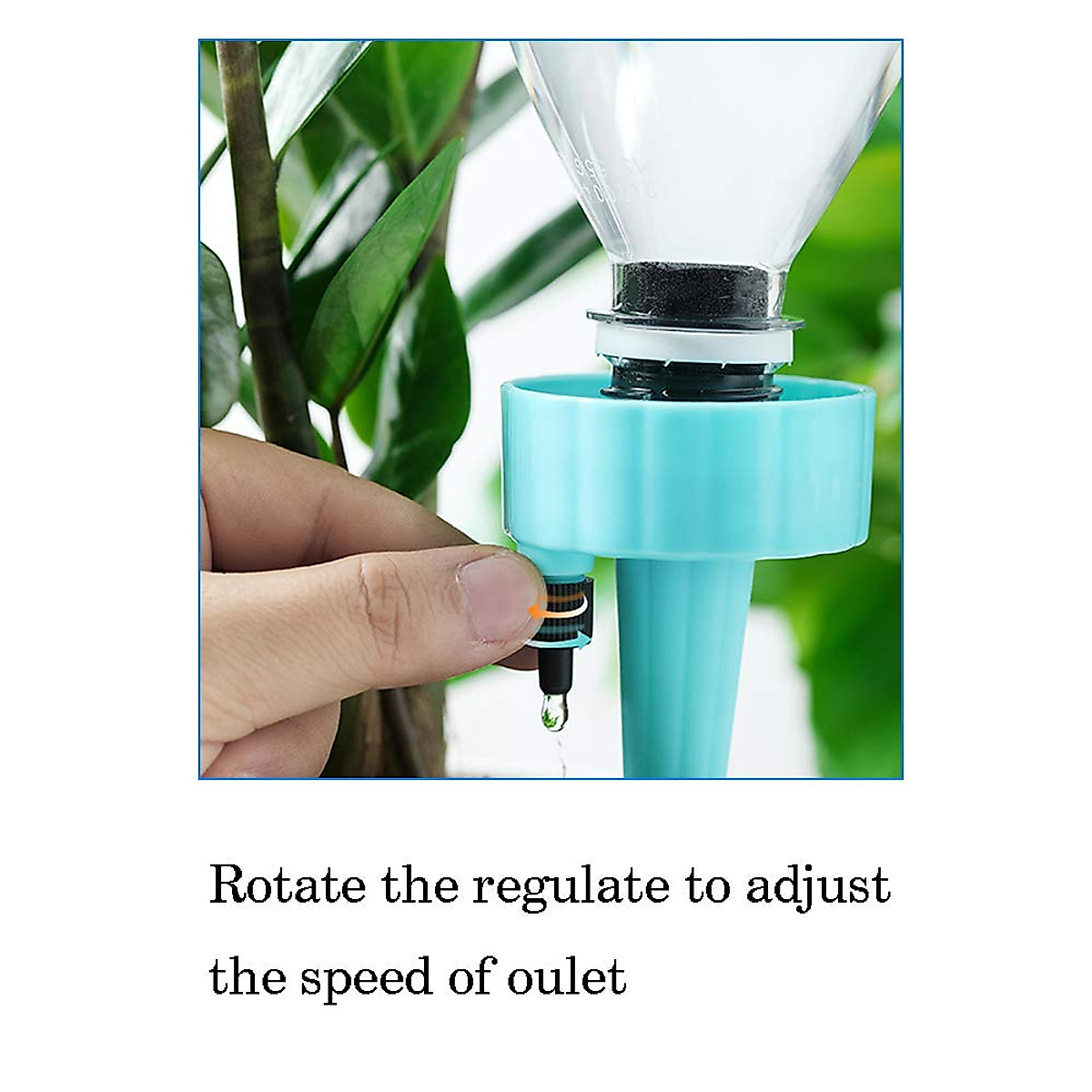 ARTEM Self Plant Watering Spikes Auto Drippers Irrigation Devices Vacation Automatic Plants Water System with Adjustable Control Valve Switch Design for Houseplant, Gardenplant, Officeplant 12 Pack